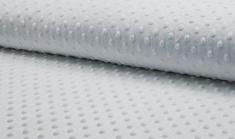 CRS Fur Fabrics 8800220959711 Luxuriöser, kuscheliger, weicher Minky-Fleecestoff, Polyester, weiß, 1Mtr - 150cm x 100cm