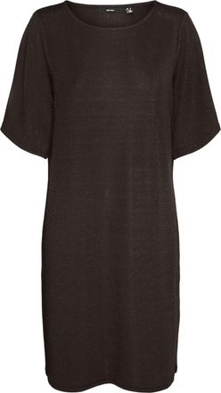 Vero Moda Damen Vmkanva 2/4 Tee Dress JRS Ga, Chocolate Torte, Large