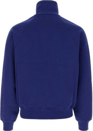 Ami Mens Blue Cottons Sweatshirt Royalblue Exterior: Cotton Felpe Sweater