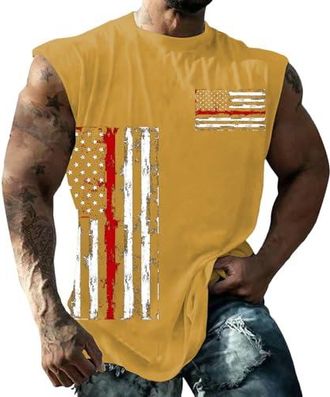 Generic D&eacute;bardeur &agrave; capuche pour homme Drapeau des &Eacute;tats-Unis Pull &agrave; capuche de sport avec poches Gym Grandes tailles T-shirt dentra&icirc;nement pour lentra&icirc;nement