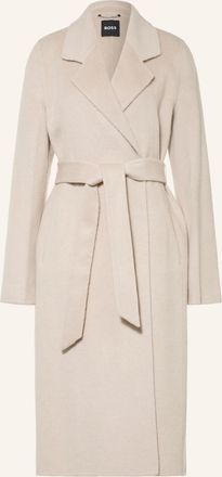 HUGO BOSS Wollmantel Cotaz beige