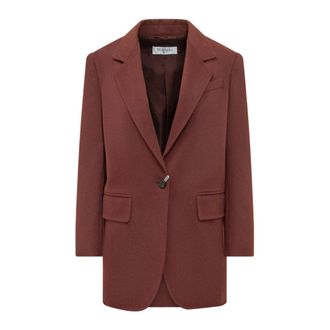 Max Mara Einreihige Jacke - - Jackets - Damen - Rot - 2XS