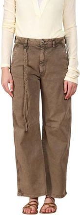 Mason's Femme, Jeans, Beige, Taille: 44 FR Valerie Balloon Fit Denim Pants
