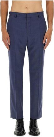 HUGO BOSS Homme, Pantalons, Bleu, Taille: 2XL Wool Blend Tailored Pantalons
