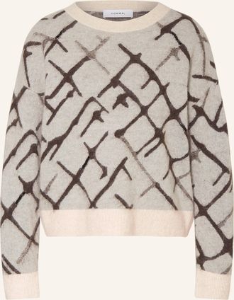 Comma Comma Pullover Mit Schmucksteinen beige