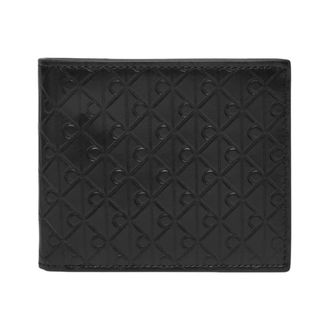 Calvin Klein Homme, Accessoires, Noir, Taille: ONE Size &Eacute;l&eacute;gant portefeuille bifold en cuir
