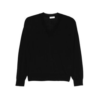 PESERICO Top mit V-Ausschnitt - - Knitwear - Damen - Schwarzk - M