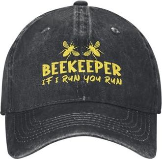 Generic Casquette Trucker Apiculteur Si Je Cours, Tu Cours Casual Casquettes De Golf Anti-Soleil Chapeau pour Les Saisons Course Femmes