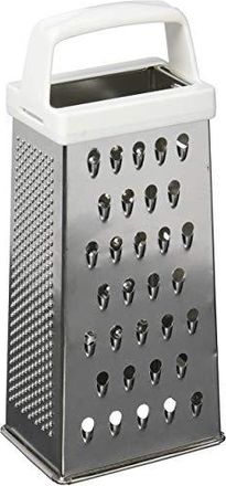 Fackelmann Fackelmann Vierkantreibe, Gemüsehobel, Gurkenschneider mit praktischem Griff (Farbe: Silber/Weiß), Menge: 1 Stück