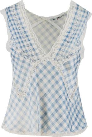 Ermanno Scervino Femme, Blouses et Chemises, Multicolore, Taille: 36 FR St Vichy Grande Azzurra