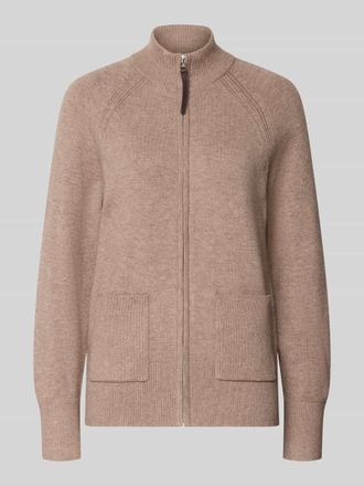 Christian Berg Strickjacke aus Viskose-Mix mit Rei&szlig;verschluss