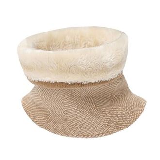 Generic &Eacute;charpe tricot&eacute;e 2026 pour femmes et couples avec lettres dhiver chaudes et pull, beige, Taille unique