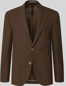 Bugatti Slim Fit 2-Knopf-Sakko aus Leinen-Baumwoll-Mix