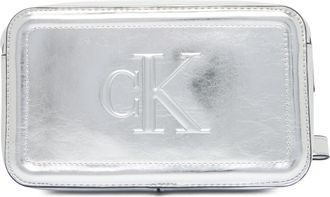 Calvin Klein Handtasche Calvin Klein Bold Ck Metallic Camera Bag LV04F3331G Silberfarben
