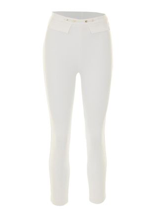 Elisabetta Franchi Casual Hose - Wei&szlig;