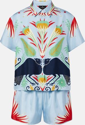 Etro Pyjama en soie &agrave; imprim&eacute;