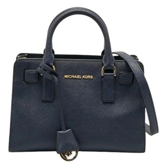 Michael Kors Petit cabas en cuir doccasion - Femme - Pre-owned - Bleu - Taille: ONE Size