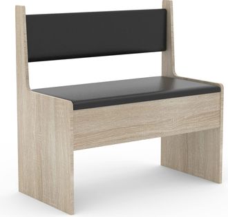 VCM Holz Eckbank Sitzbank für Esstisch | Bank mit Truhe | Esal Maße H. 80 x B. 80 x T. 42 cm