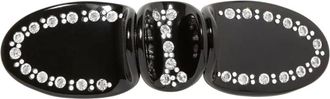 Jennifer Behr barrette Gladys en cristal - Noir