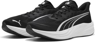 Puma Darter PRO 2 Stra&szlig;enlaufschuh, Unisex, Schwarz/Silber/Wei&szlig;, 4.5 UK