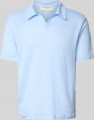 Officine G&eacute;n&eacute;rale Regular Fit Leinenhemd mit Polokragen