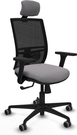 Piqueras y Crespo Rollstuhl f&uuml;r den Schreibtisch Yunquera mit 3D-Armen, h&ouml;henverstellbare Lendenwirbelst&uuml;tze und h&ouml;henverstellbares Kopfteil, ausgestattet mit 4 Positio