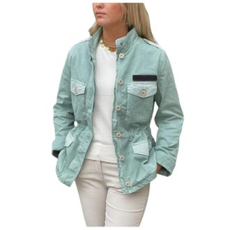 Mason's Femme, Vestes, Vert, Taille: 44 FR Eva Field Jacket