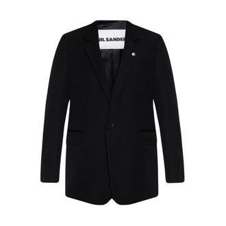 Jil Sander Homme, Vestes, Noir, Taille: XL Veste Tailleur Drop