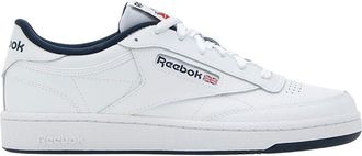 Reebok Unisex Club C 85 Gymnastikschuhe, Wei&szlig; (Intense-White/Navy), 34 EU
