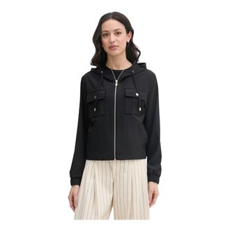 Joseph Ribkoff Kapuzenjacke im Boxy-Schnitt - - Jackets - Damen - Schwarzk - M