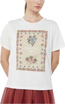 Max Mara Femme, Tops, Blanc, Taille: 44 FR T-Chemises