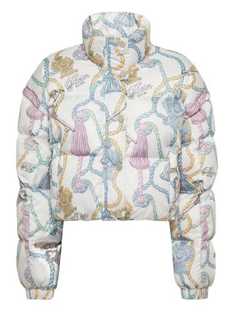 Philipp Plein doudoune à imprimé graphique - Tons neutres