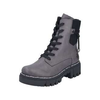 Rieker Damen 74031 Biker-Boot, grau 45, 43 EU