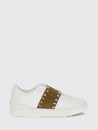 Valentino Garavani Baskets Rockstud Untitled en cuir et daim avec clous iconiques