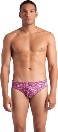 Arena Arena Herren Performance Mens Breast Cancer Awareness Collection Dahlia Swim Briefs Schwimm-Slips, Shocking Pink/Multi, 32