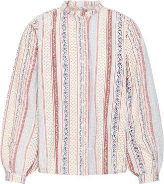 Ichi Ichi, Femme, Blouses et Chemises, Multicolore, Taille: 40 FR Blouse &agrave; Rayures