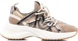 Pinko Sneakers mit Logo-Applikation - Nude