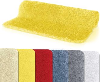 Spirella Badteppich Fino, Mikrofaser, 70 x 120 cm, Gelb