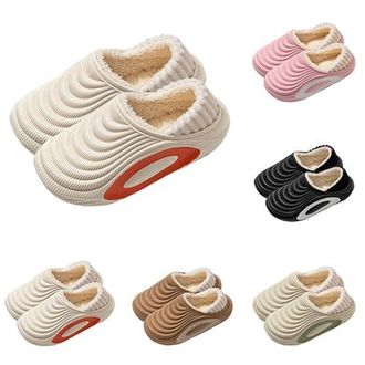 Generic Pantoufles dhiver antid&eacute;rapantes &agrave; dos ferm&eacute; avec doublure en peluche, chaudes et confortables en mousse &agrave; m&eacute;moire de forme pour int&eacute;rieur et ext&eacute;rieu