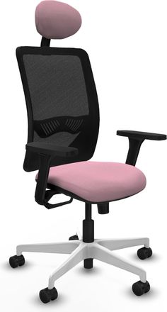 Piqueras y Crespo Rosa Zulema Schreibtischstuhl mit 3D-Armlehnen, h&ouml;henverstellbarer Lendenwirbelst&uuml;tze und festem Kopfteil, ausgestattet mit Sincro 3-Positionen und Sc