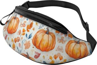 Generic Mit Rei&szlig;verschluss H&uuml;fttaschen K&uuml;rbismuster H&uuml;fttasche H&uuml;fttaschen Bauchtasche F&uuml;r Wandern Reisen Spazieren 14X35Cm
