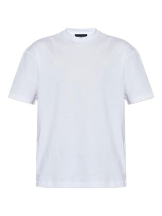 Giorgio Armani T-Shirt mit Stickerei - Wei&szlig;