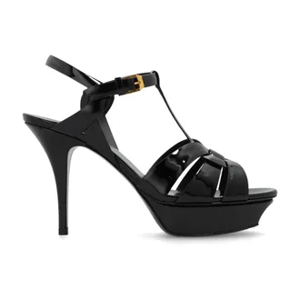 Saint Laurent Tribute Plateau-Sandalen - - Shoes - Damen - Schwarzk - 36 EU