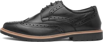 Hush Puppies Verity Brogue Schuluniform-Schuh, Schwarz, 40 EU
