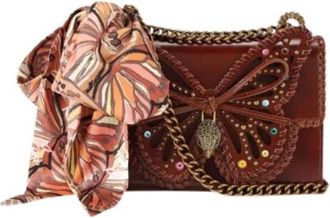Kurt Geiger Femme, Sacs, Brun, Taille: ONE Size Small Shoreditch Butterfly Bag