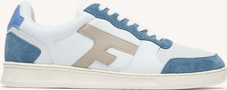 Faguo Baskets blanc et bleu cuir