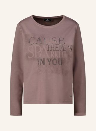 Monari Monari Sweatshirt Mit Schmucksteinen beige