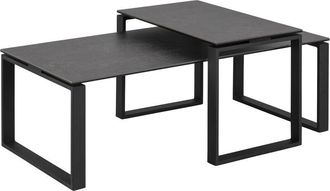 Hellin Kamma Couchtisch Set schwarz