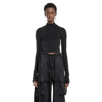 Ann Demeulemeester Wivan Long Sleeve Cropped Top