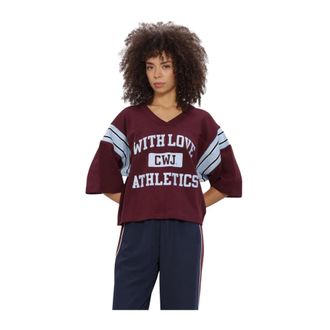 Catwalk Junkie Sportliches Kurzarm-Sweatshirt mit Grafikprint - - Sweatshirts & Hoodies - Damen - Rot - L